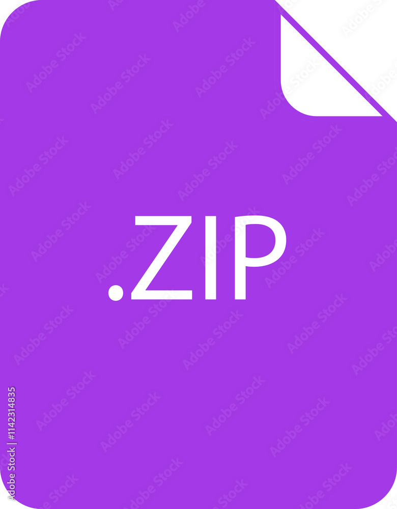 File format icons set. Format for texts, images, vector images, videos - pdf, doc, jpg, xls, zip ...