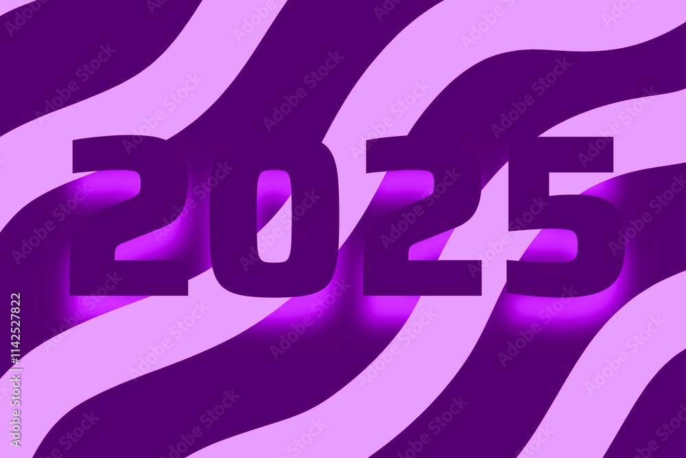 2025, 2025 year, 2025 background, happy new year 2025, purple ...