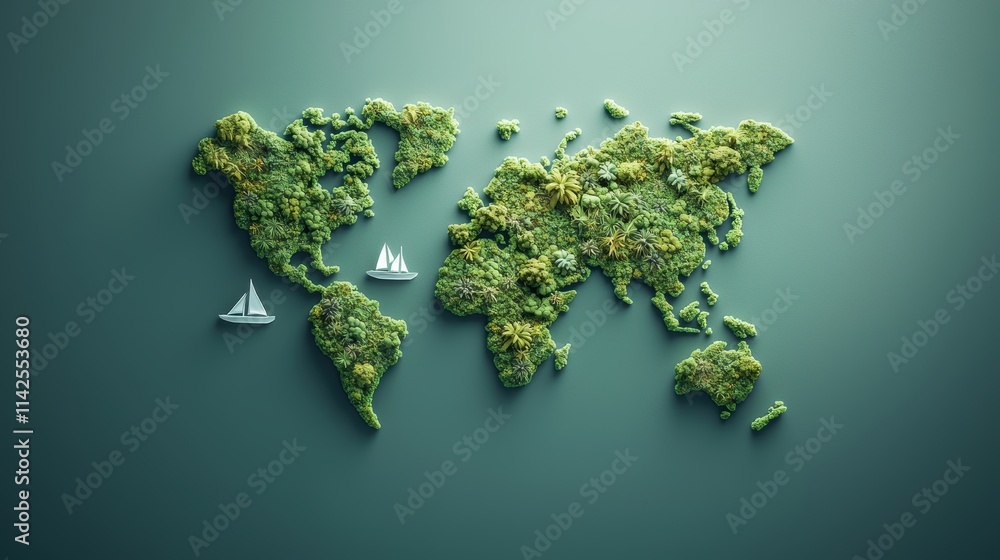 A map highlighting areas of high biodiversity, showcasing rainforests ...