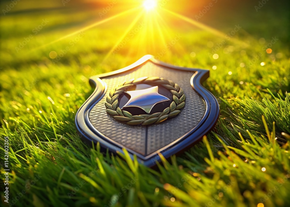 Free Police Badge Template Aerial Photography: High-Resolution Images ...