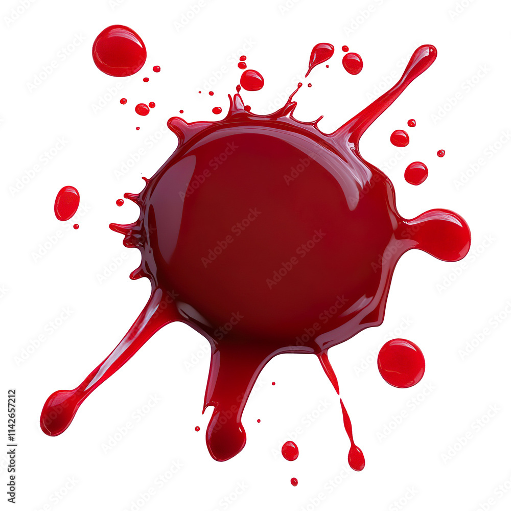 Blood stain isolated on transparent background Stock Photo | Adobe Stock