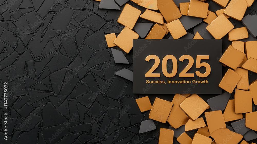 Ilustración de Stock 2025 Vision Board concept. 2025 vision board with ...