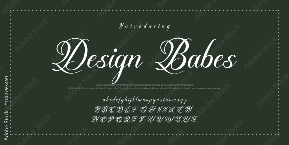 Hand drawn vector alphabet. Modern monoline signature script font. Elegant Signature Font. Best ...