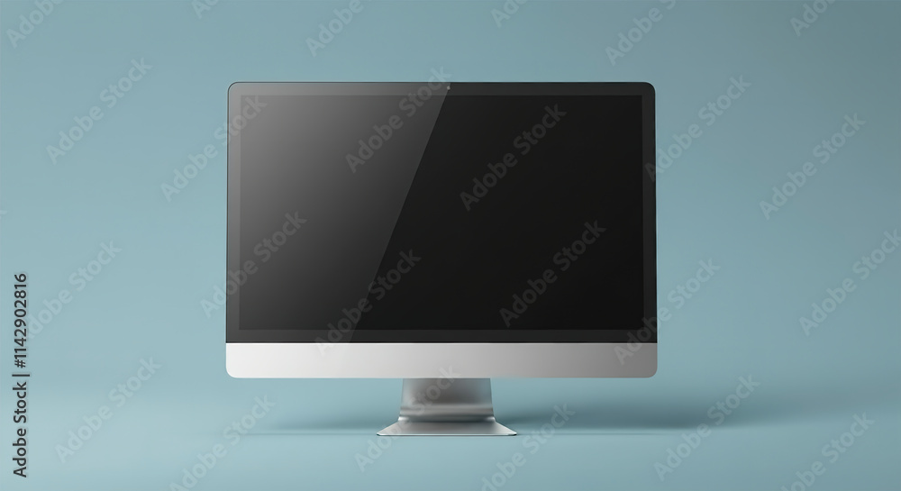 Realistic 2025 new design, thin frame, Computer monitor mock up. Stock ...