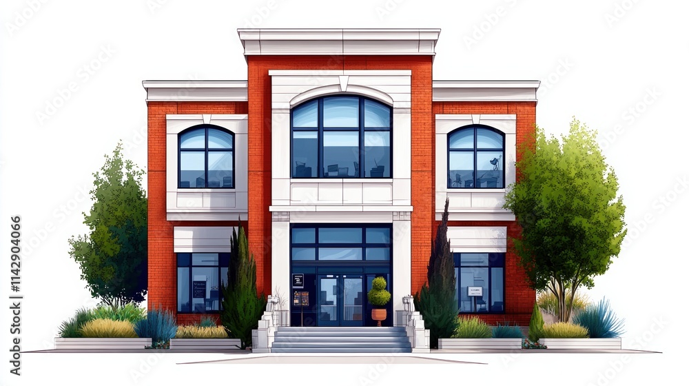 Architectural exploration of a 1910 single story office building ...