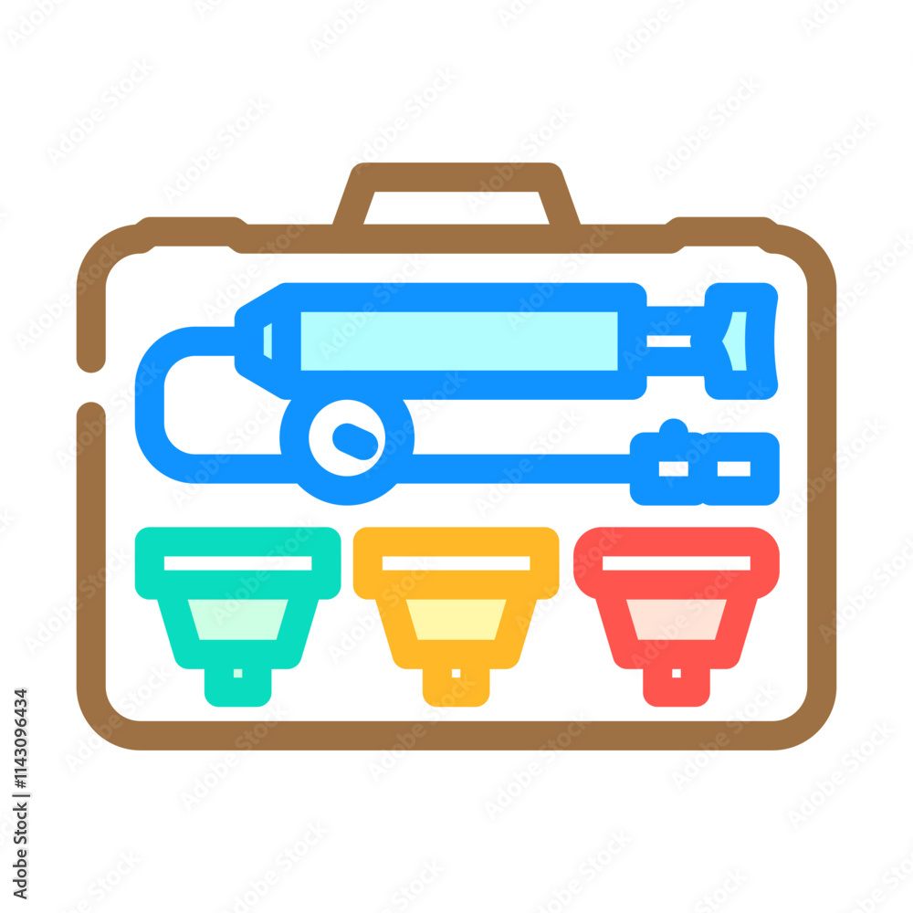 coolant pressure tester car color icon vector. coolant pressure tester ...