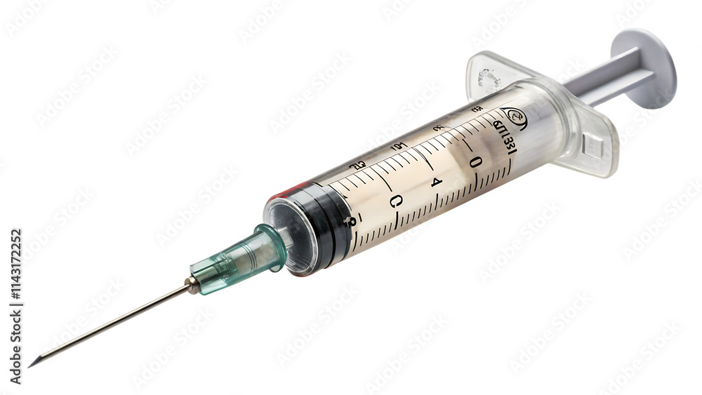 Syringe isolated on white background as transparent. PNG.AI GENERATED ...