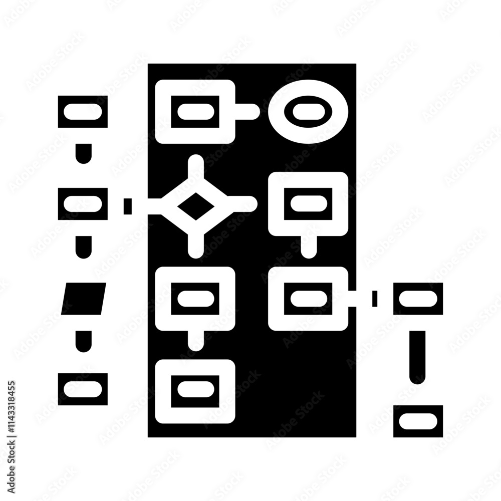 algorithm flowchart machine learning glyph icon vector. algorithm ... algorithm flowchart machine learning glyph icon vector. algorithm ...