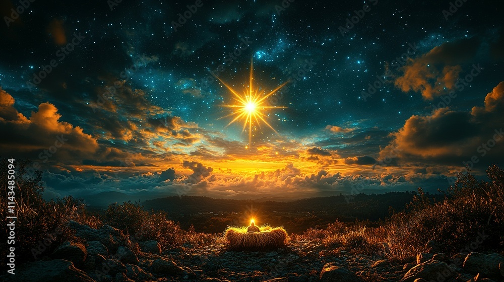 Shining Star Over the Nativity: Celebrating the Birth of Jesus in ...