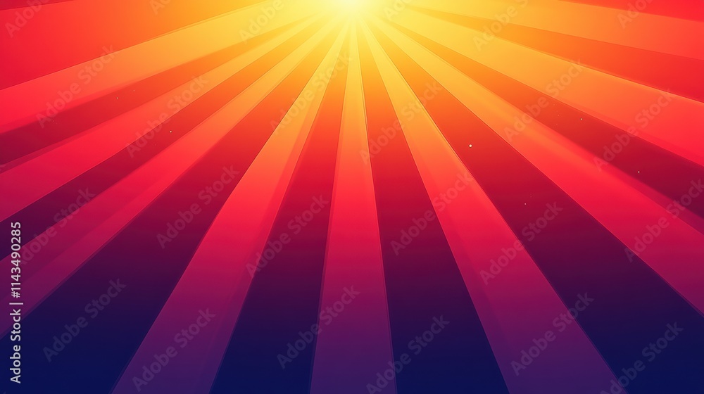 Zoom Virtual Background: Abstract sunburst background with vibrant rays ...