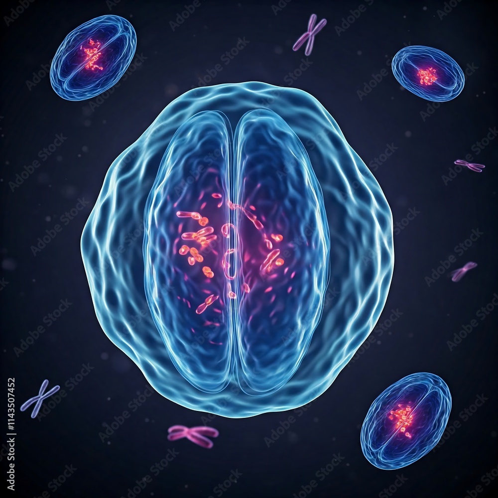 the stages of meiosis, from meiosis i to meiosis , cell, chromosomes ...