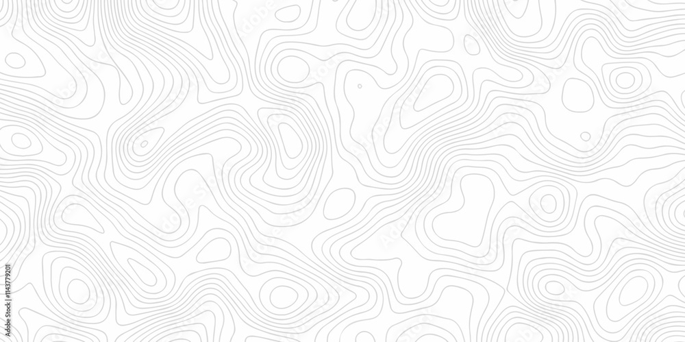 Abstract Vector geography landscape Topo contour map on white ...