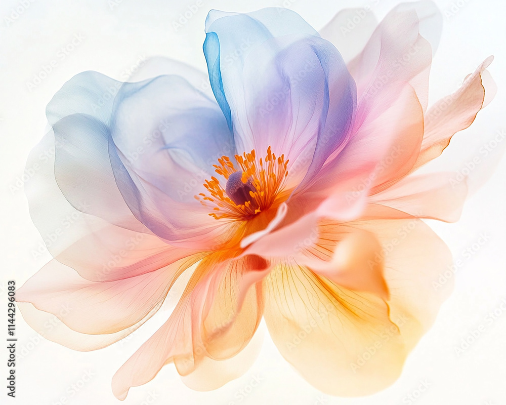 Abstract pastel flower garden, beautiful flower garden wallpaper Stock ...