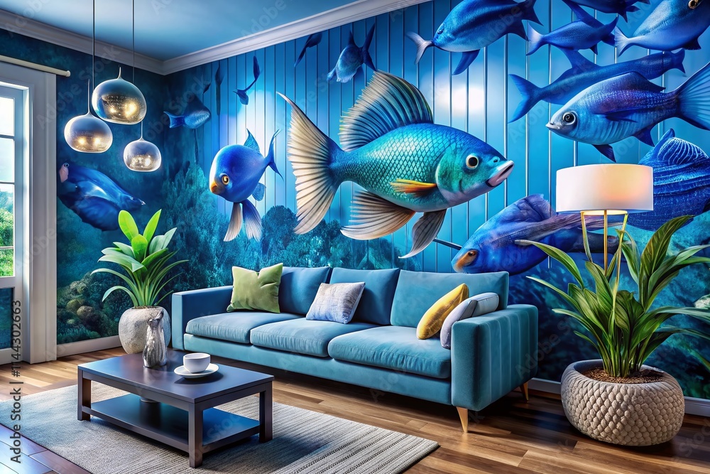 Blue Fish Wallpaper Architectural Photography: Stunning Interior Design ...