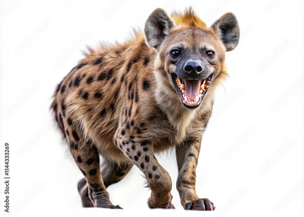 Laughing Hyena Action Shot, Wild Animal Photography, Full Body Hyena ...