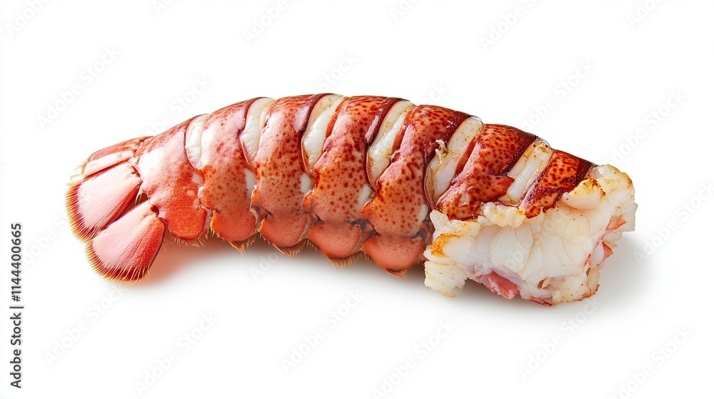 Lobster Tail: A succulent lobster tail with bright red shell and tender ...