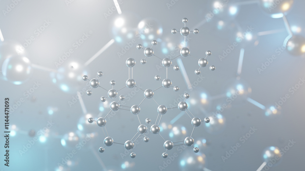 Stock-Illustration „methadone molecular structure, 3d model molecule ...