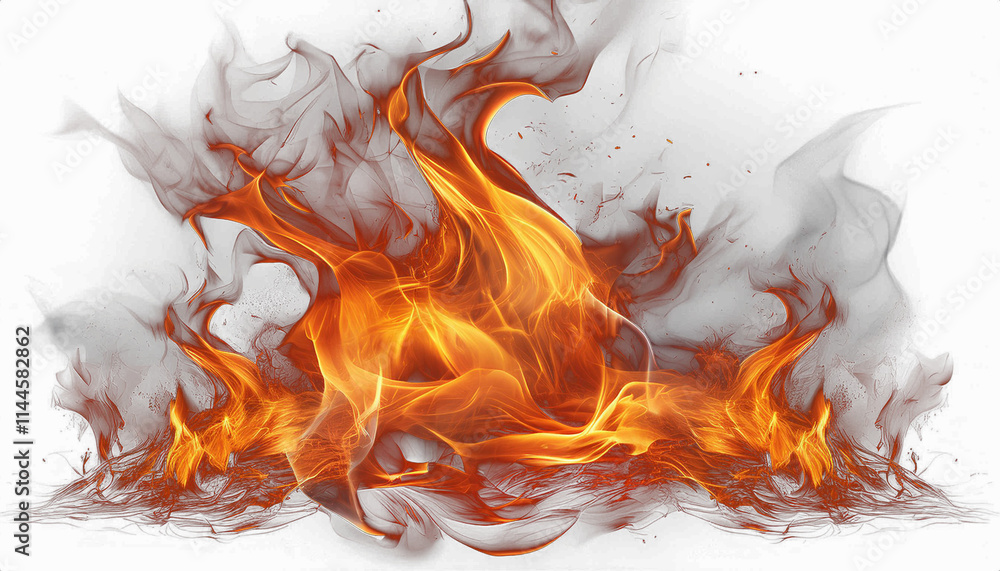 Realistic Fire Flames on a transparent Background – High-Resolution PNG ...