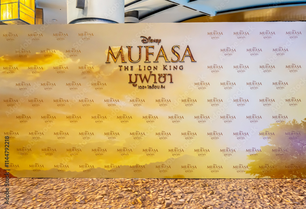 BANGKOK, THAILAND, 19 Dec 2024 - A beautiful standee of a movie called ...