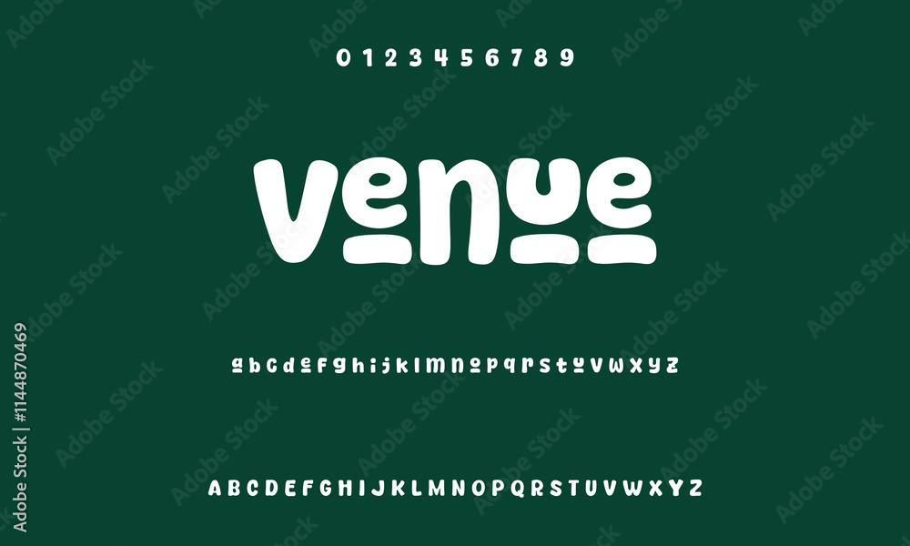 Playful cartoon Font, funky typeface for joyful brings life designs ...