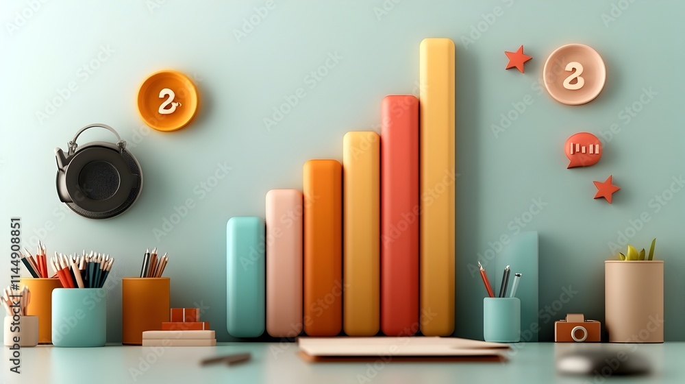 Detailed bar graph data visualization depicting employment figures and ...