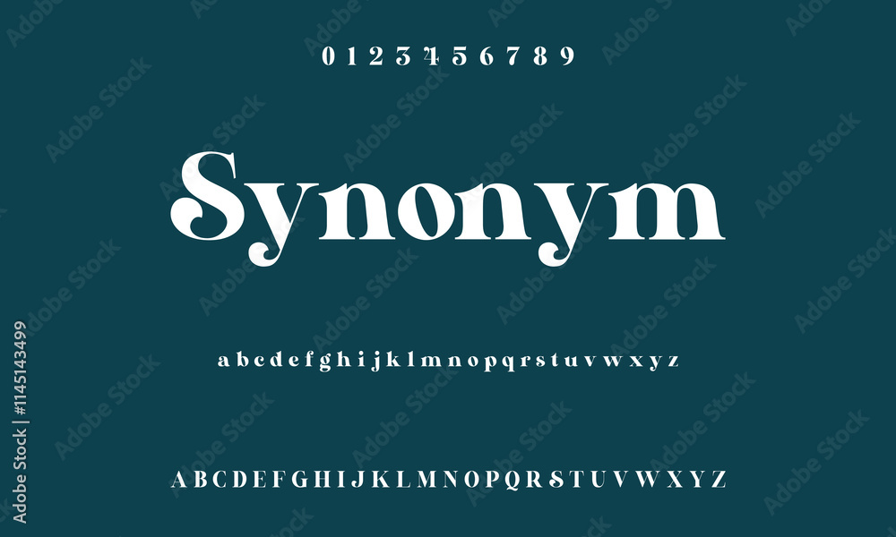 Classic serif font alphabet letters fancy gentle typographic design ...