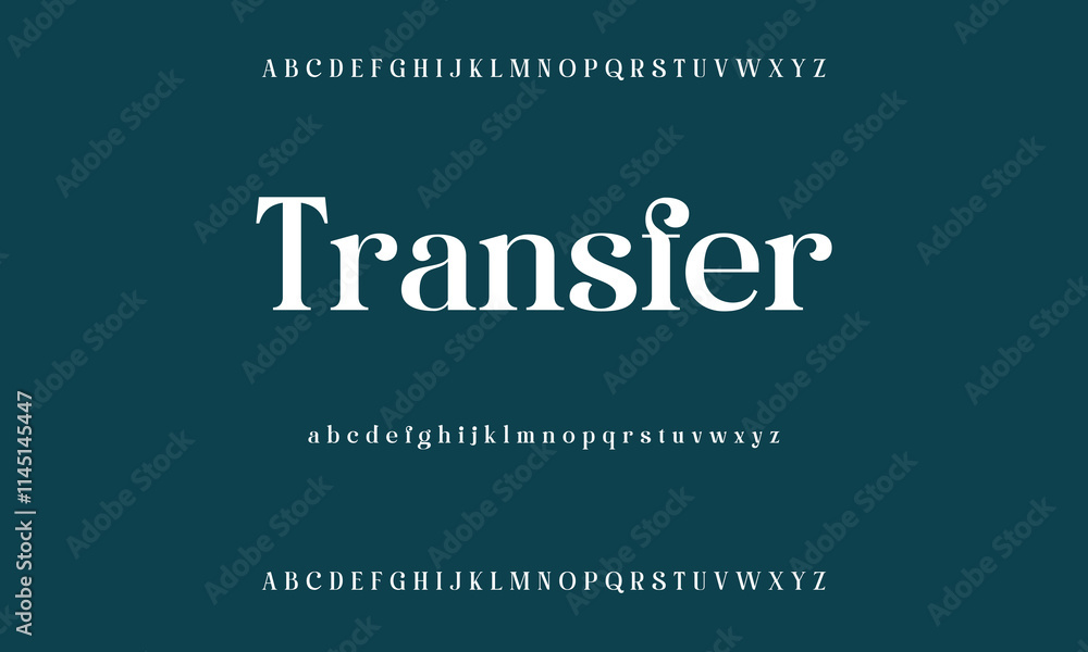 Classic serif font alphabet letters fancy gentle typographic design ...