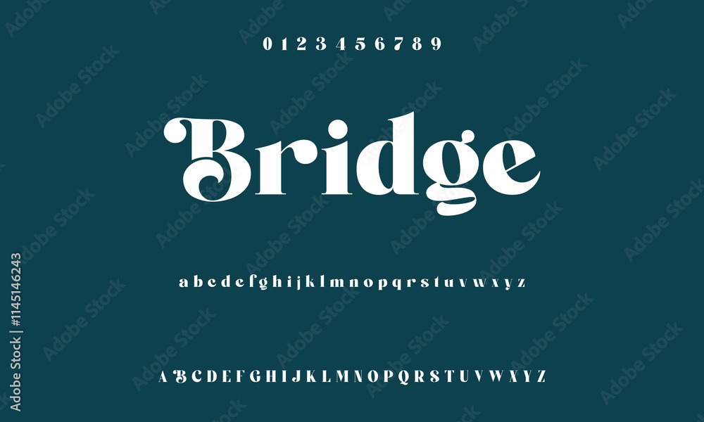 Classic serif font alphabet letters fancy gentle typographic design ...
