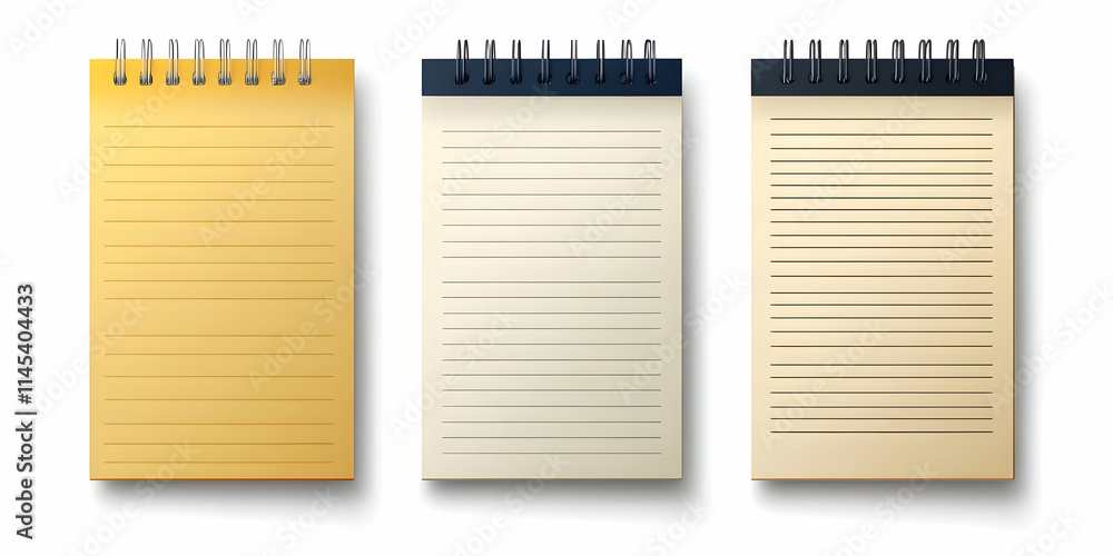 Spiral-Bound Notebooks, Blank Lined Pages for Note-Taking and Jotting ...