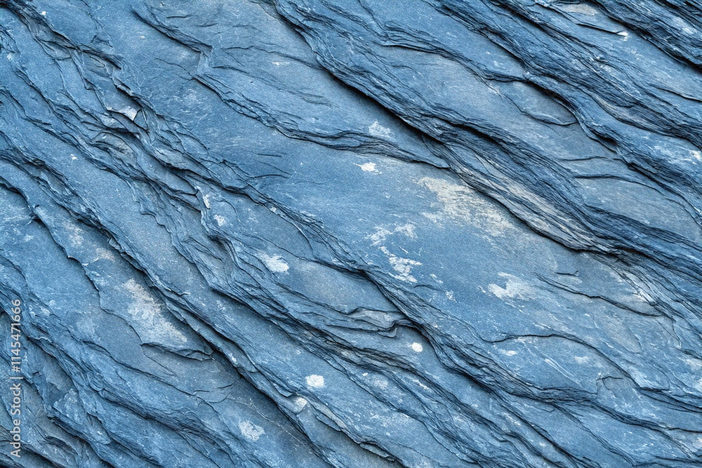GenerDark blue slate rock texture background with rough, cracked layers ...