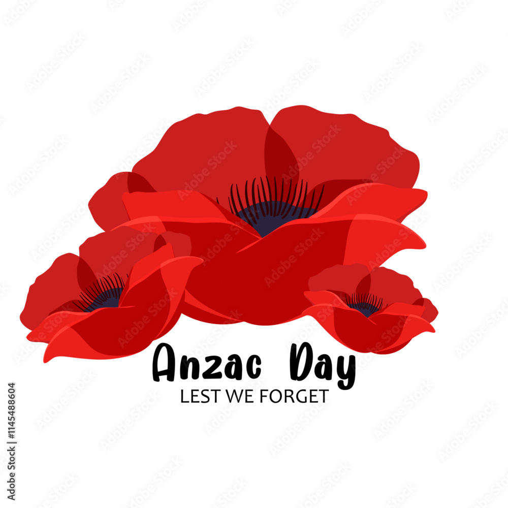 Remembrance day symbol. Lest we forget. Anzac day background with ...