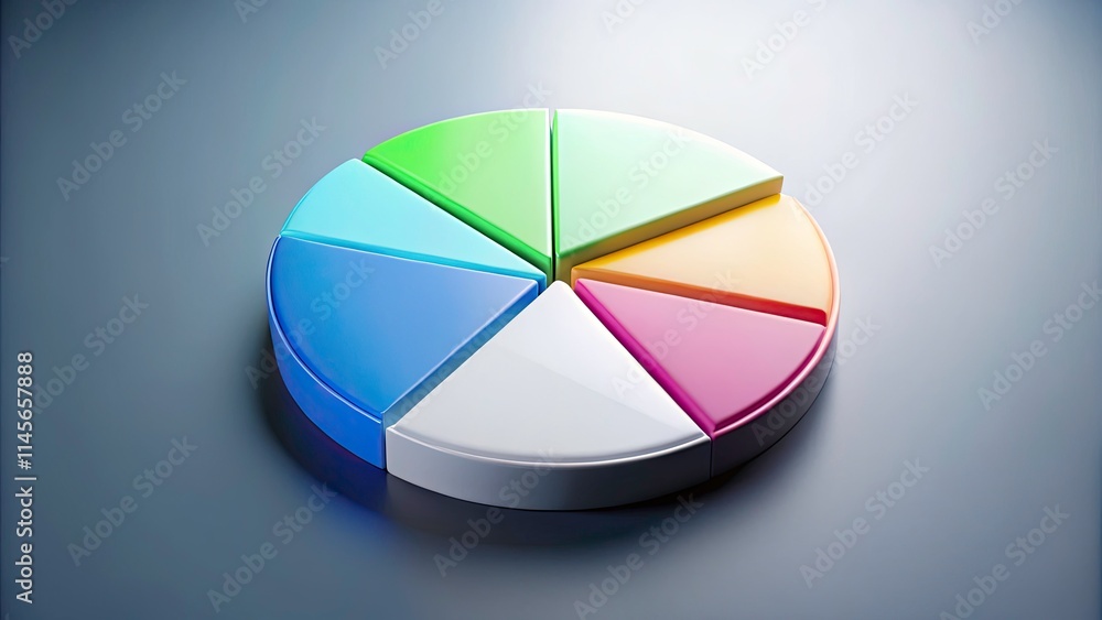 50% Circle Diagram, Half Pie Chart, Data Visualization, Infographic ...