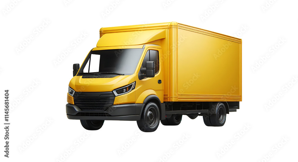 Cargo truck Lorry front view for make mockup isolated on background ...