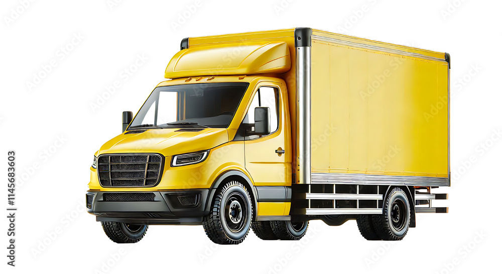 large Cargo truck Lorry front view for make mockup isolated on Png ...