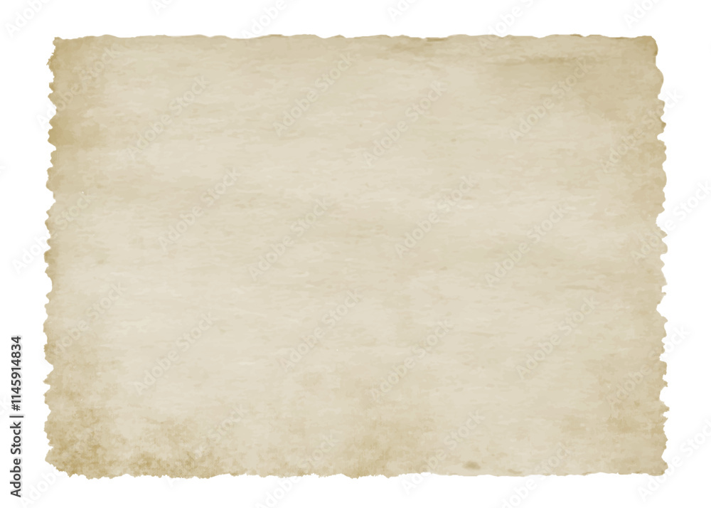 Vintage paper texture with torn ripped jagged edges. Antique old ...