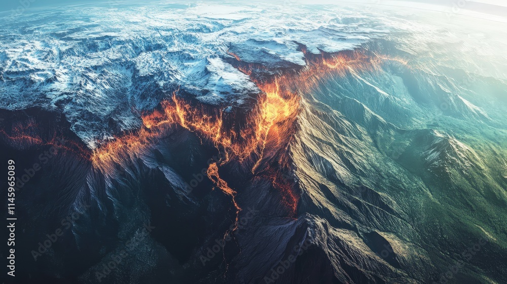 A visual representation of the Earth's crust experiencing an imbalance ...