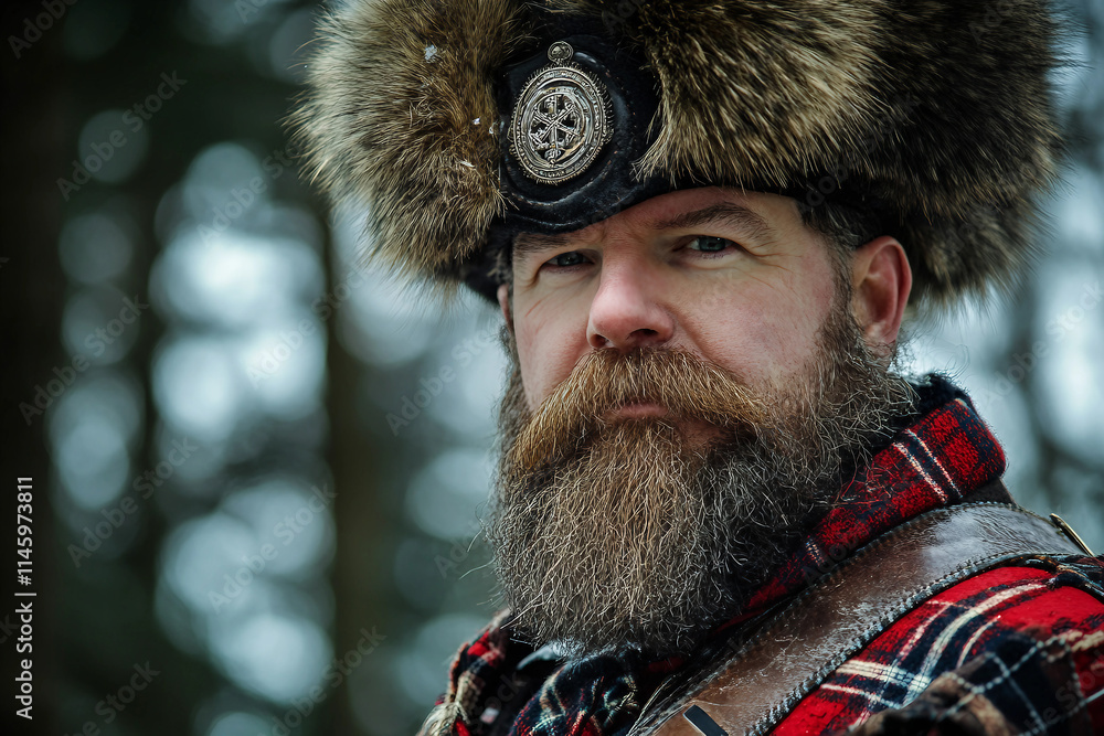 Authentic Scottish person Piper in Traditional Attire, Generative AI ...