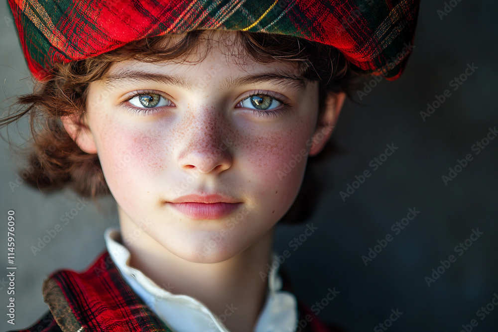 Authentic Scottish person Piper in Traditional Attire, Generative AI ...
