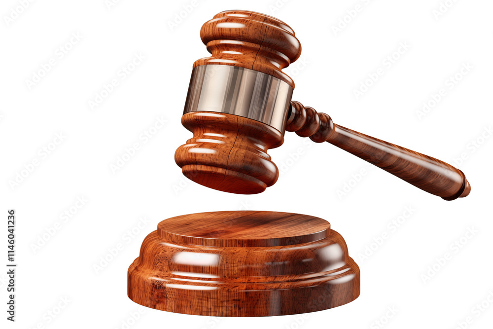 Gavel and Block on Transparent Background, High-Quality PNG Stock Photo ...