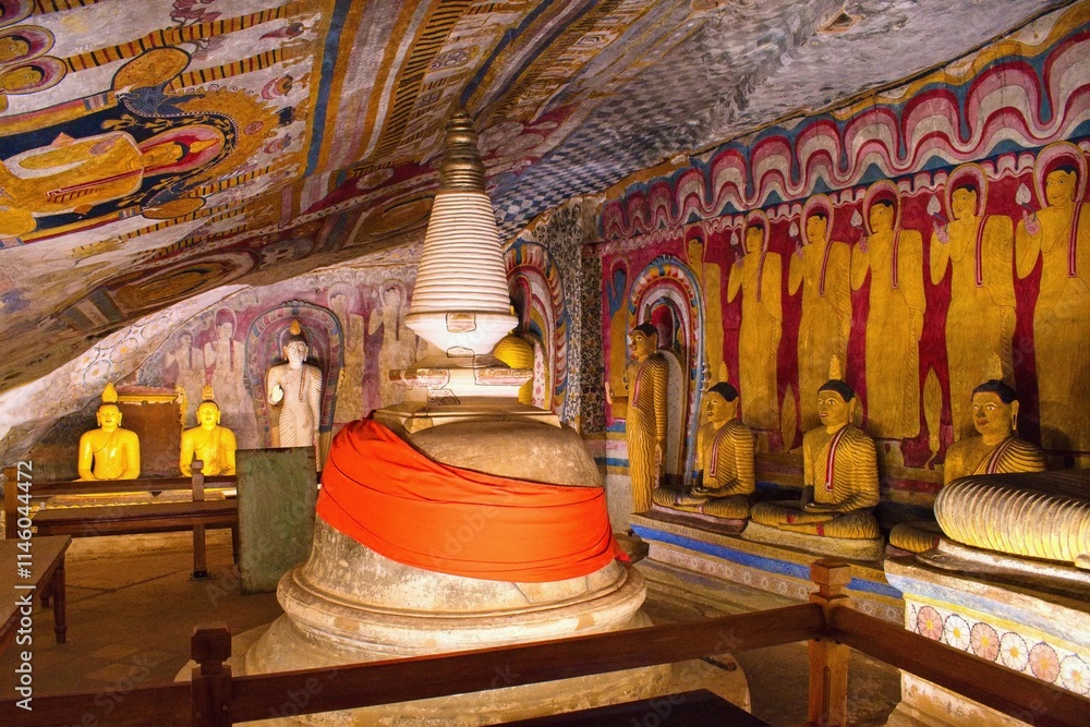 Royal Cave Temple Dambulla or Golden Temple , Sri Lanka - 18.11.2024 ...