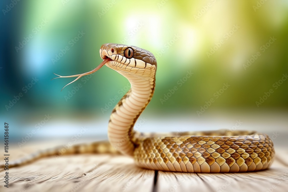 Cute baby snake cartoon for new year celebration in 2025 welcoming the ...