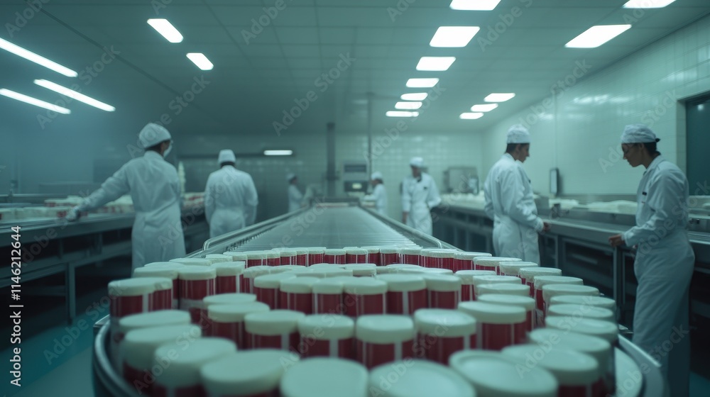 Stock-Foto „A dairy processing facility where milk is pasteurized and ...