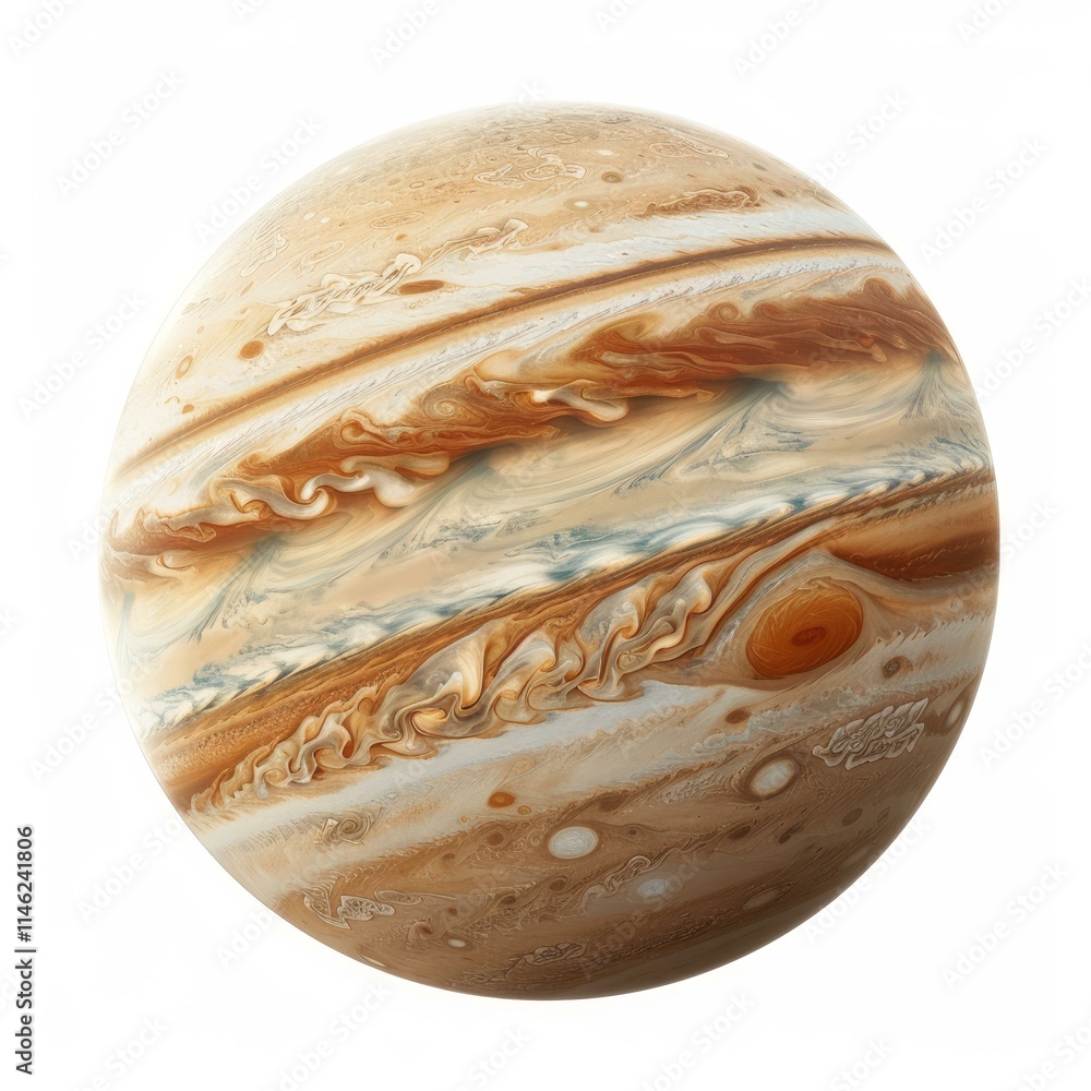 Jupiter, the largest planet in our solar system, rotates showcasing its ...
