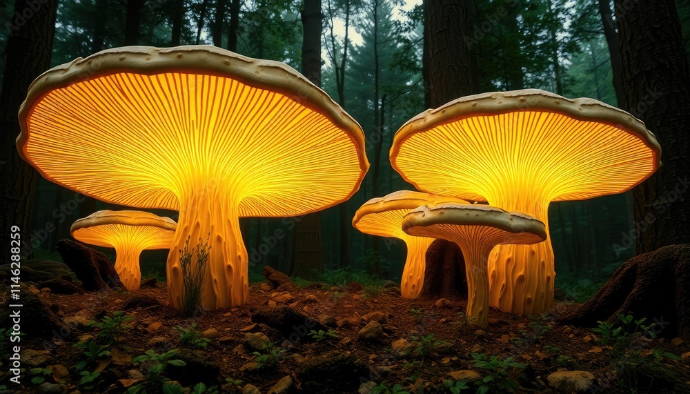 4K HD Wallpapers Large Organic Mushroom Structures Growing Out Of The ...