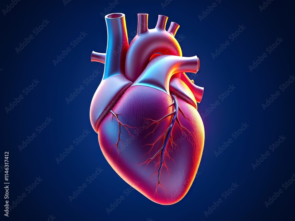 Human Heart Anatomy Diagram - High Resolution 300 DPI Cardiovascular ...