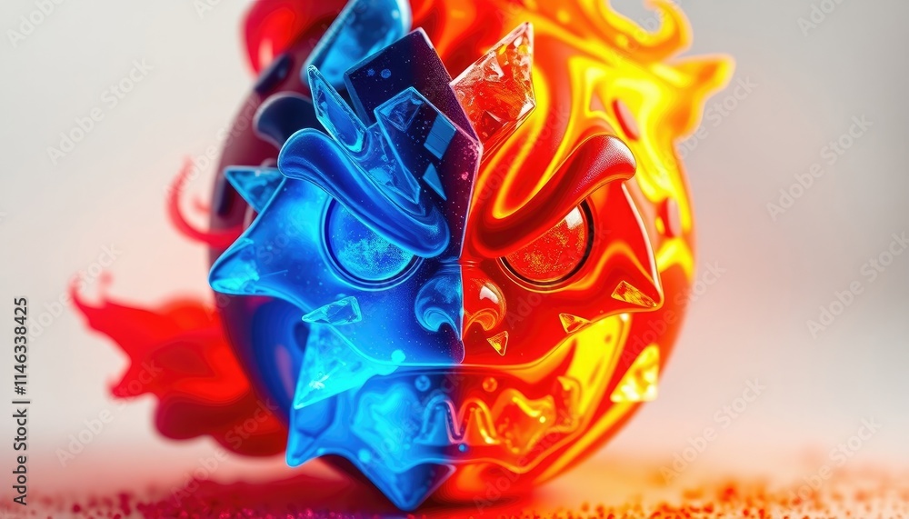 4K HD Wallpapers Angry Emoji With A Face That Morphs Between Molten ...
