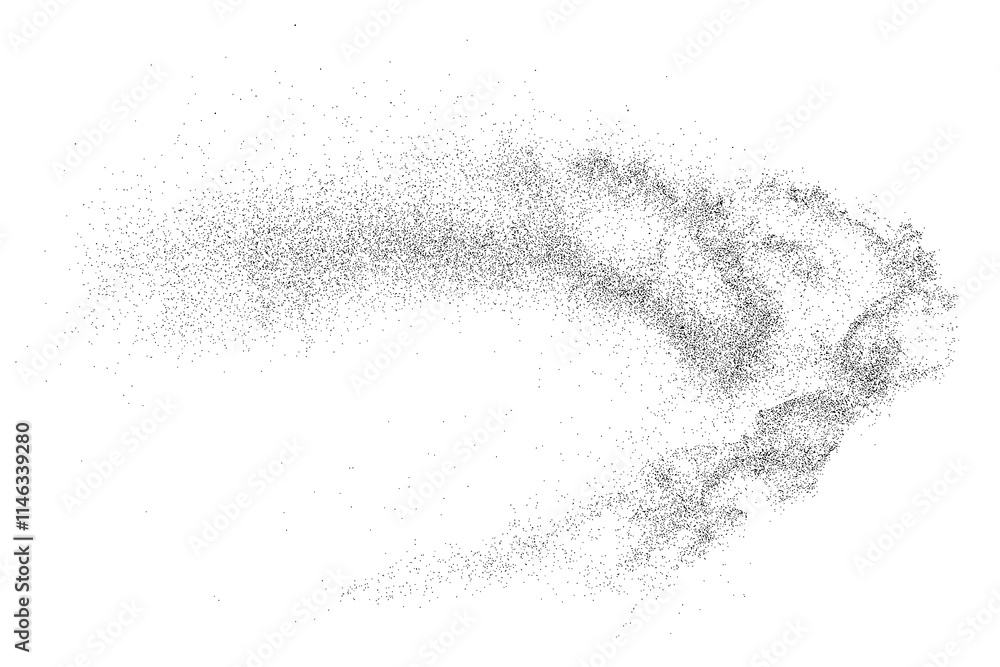 Black grainy texture. Abstract dust overlay. Grain noise. Black ...