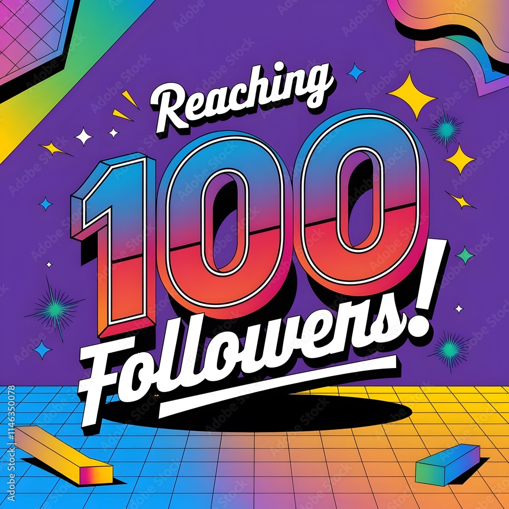 100 followers transparent background PNG image, with gold numbers ...