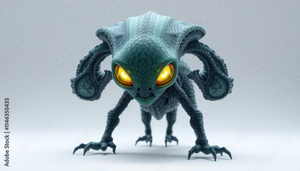 4K HD Wallpapers Alien Creature With Fractal Patterns On Its Body And ...