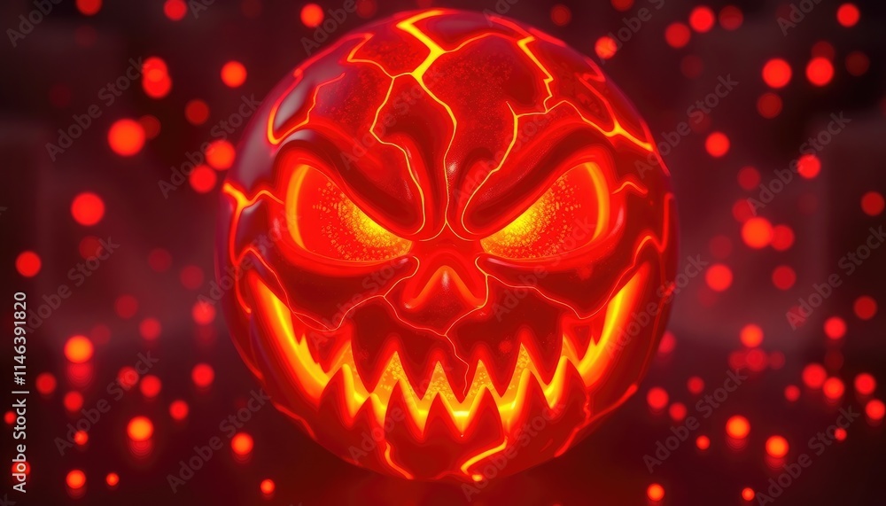 4K HD Wallpapers Angry Emoji With Glowing Red Molten Veins And Fiery ...